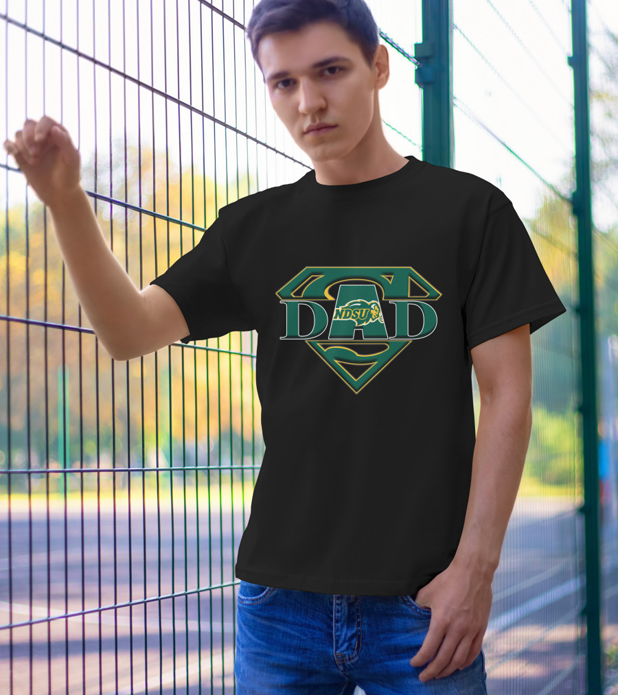NDSU Bison Super Dad Logo Father's Day T-Shirt