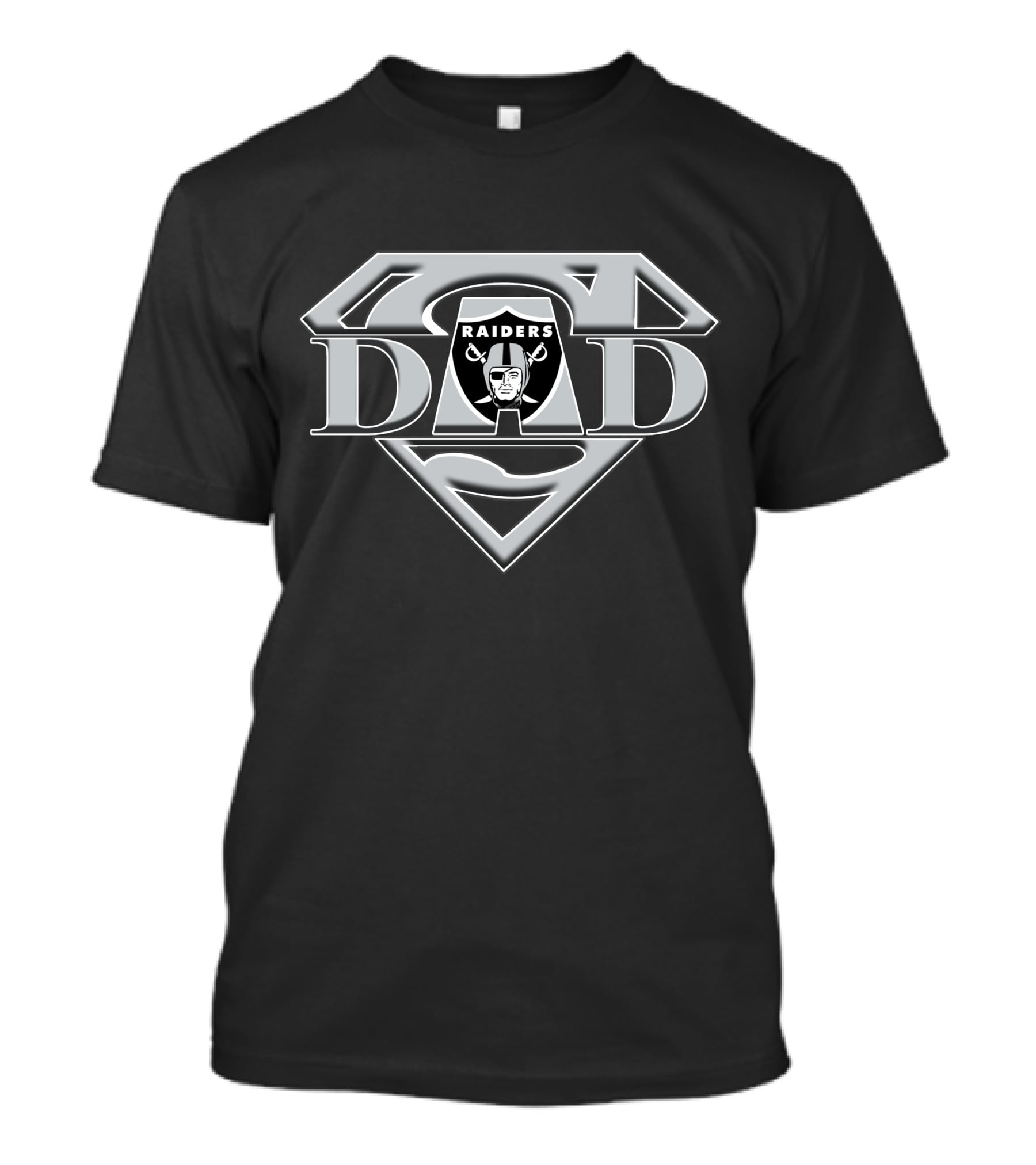 Raiders Logo Superman Emblem Dad T-Shirt