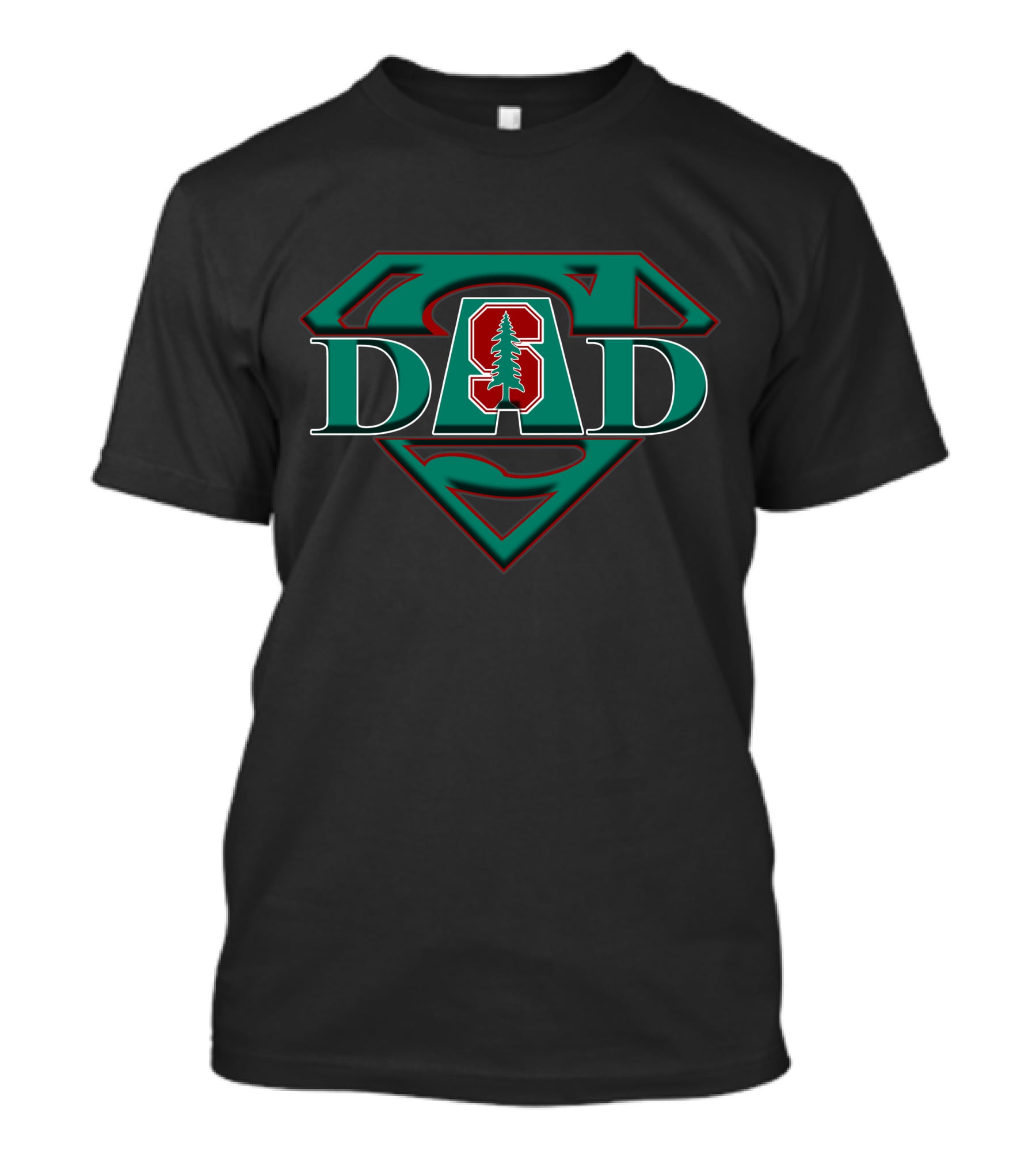Stanford Cardinal Dad Superman T-Shirt