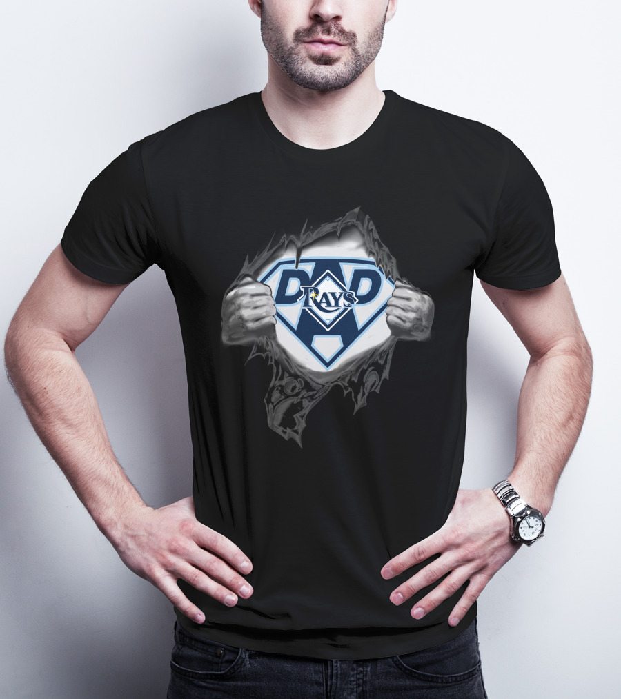 Tampa Bay Rays Dad Superhero T-Shirt