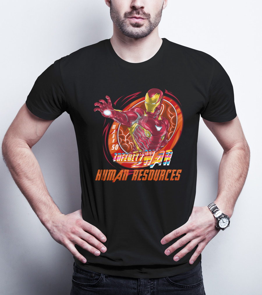 Mark 50 Infinity War Iron Man Human Resources T-Shirt