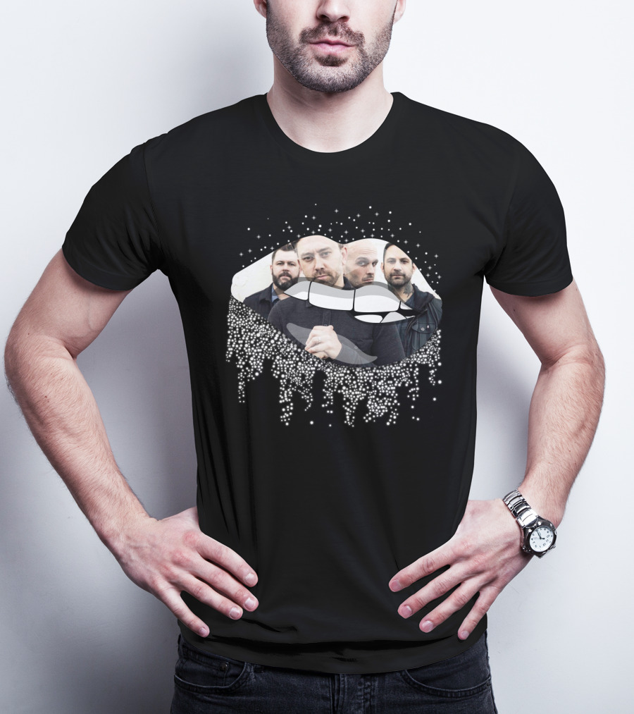 Rise Against Band Dripping Lips Visual T-Shirt