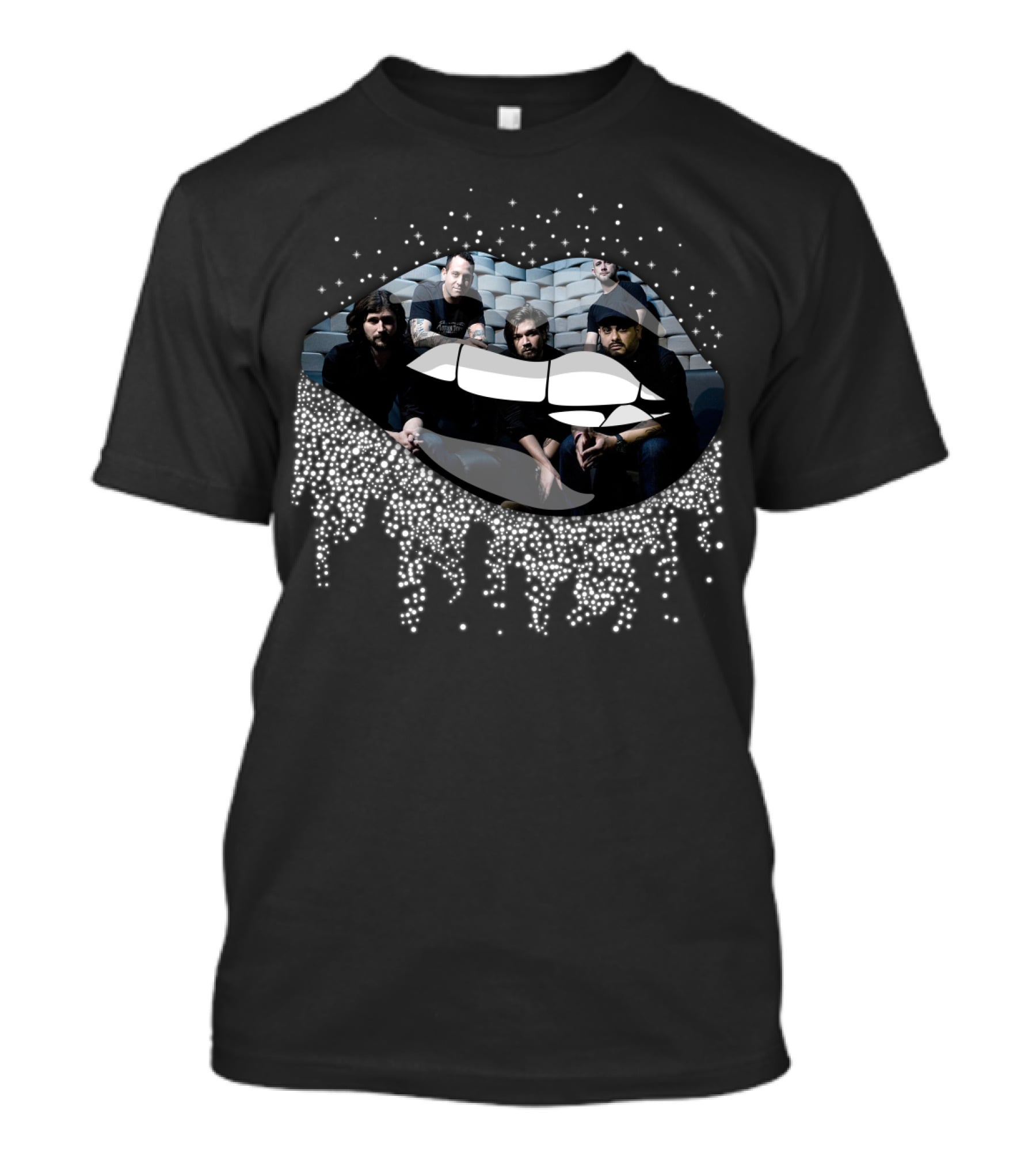 Taking Back Sunday Band Members Within Sparkling Lips T-Shirt