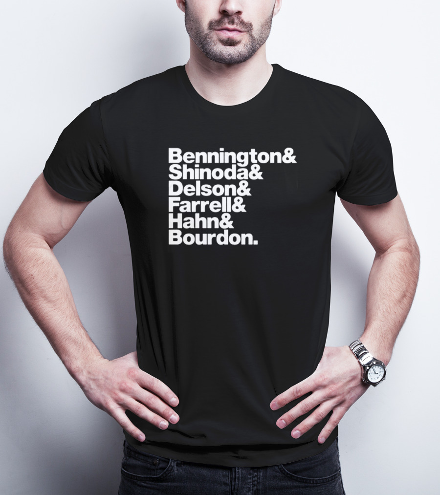 Bennington Shinoda Delson Farrell Hahn Bourdon Rock Band Linkin Park T-Shirt