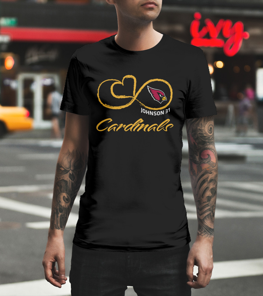 Arizona Cardinals Johnson 31 Infinity T-Shirt