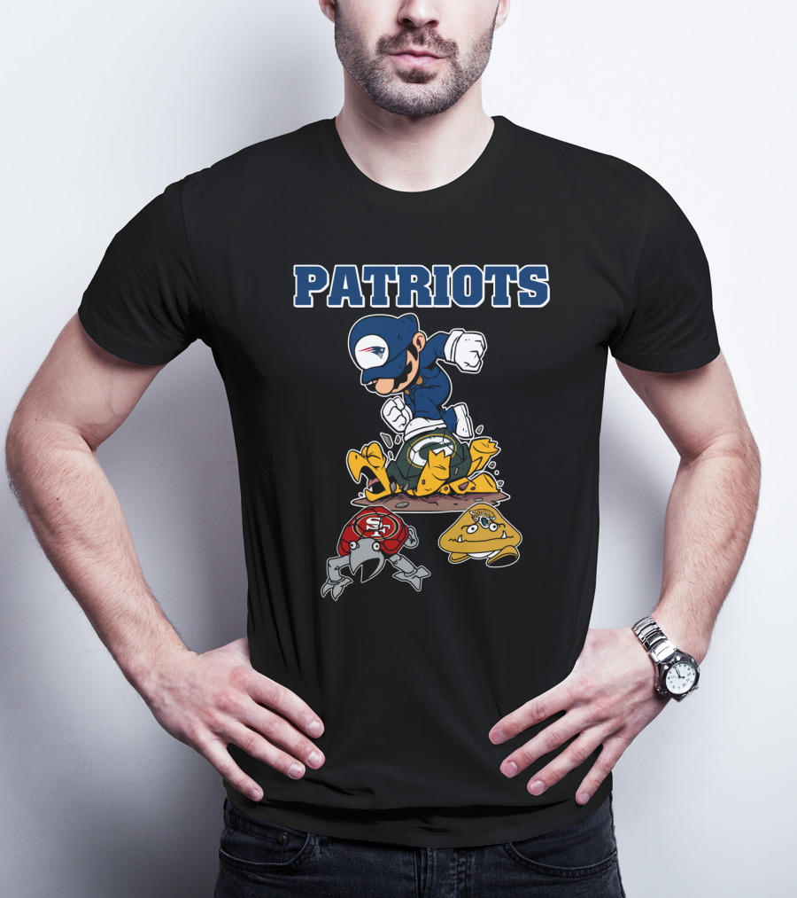 Patriots New England Cartoon Character Rivalry Victory T-Shirt