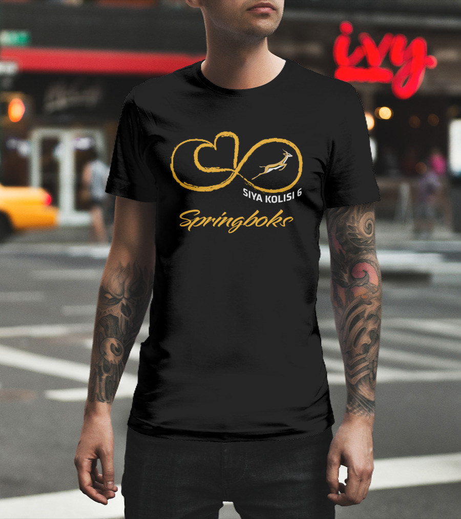 Siya Kolisi 6 Springboks Infinity Springbok T-Shirt