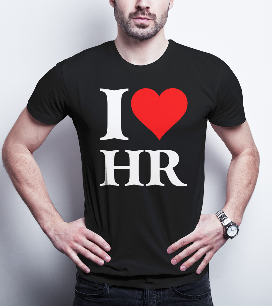 I Heart HR Human Resource Passion Enthusiast T-Shirt