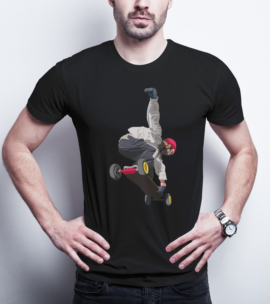 Dynamic Skateboarding Snowboarding Trick On Skate Shoes T-Shirt