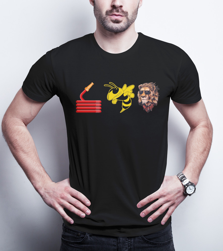 Hose Insect Animated Sunglasses Lion T-Shirt