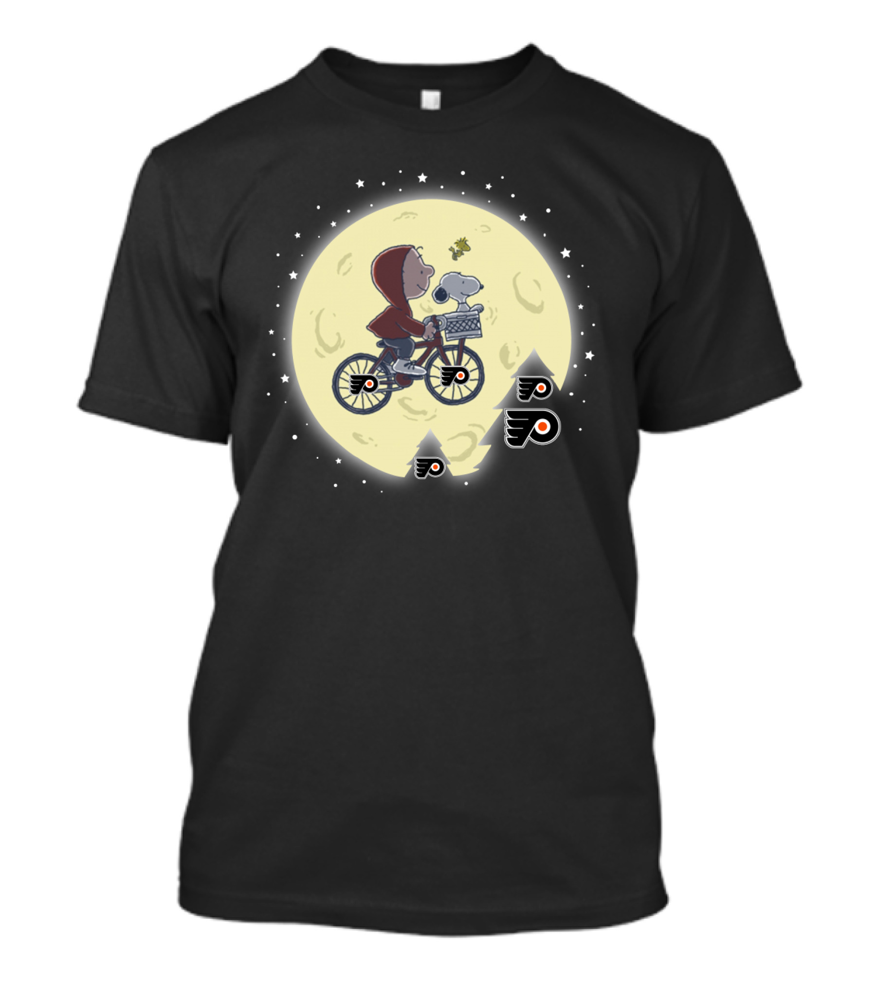 Halloween Moon Ride With Philadelphia Flyers T-Shirt