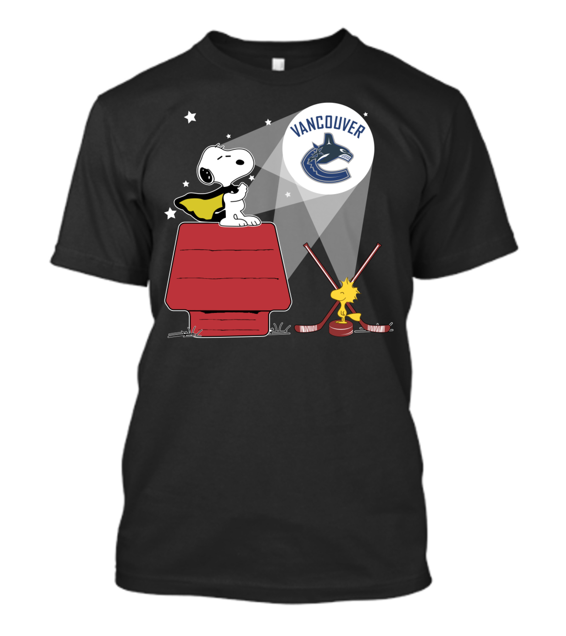Snoopy Vancouver Canucks Hockey Spotlight T-Shirt