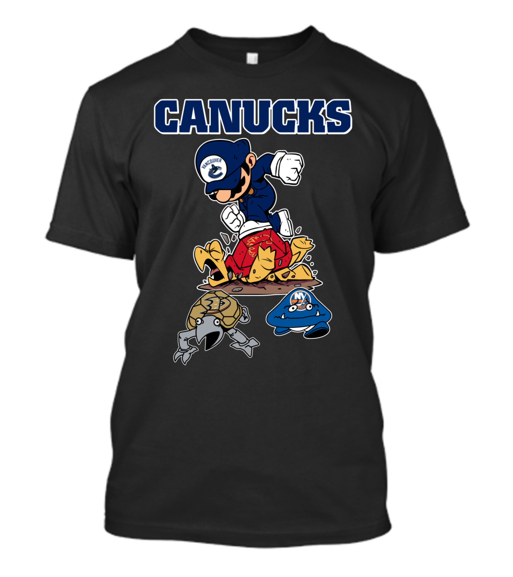 Vancouver Canucks Mario Style Hockey Rival Matchup T-Shirt