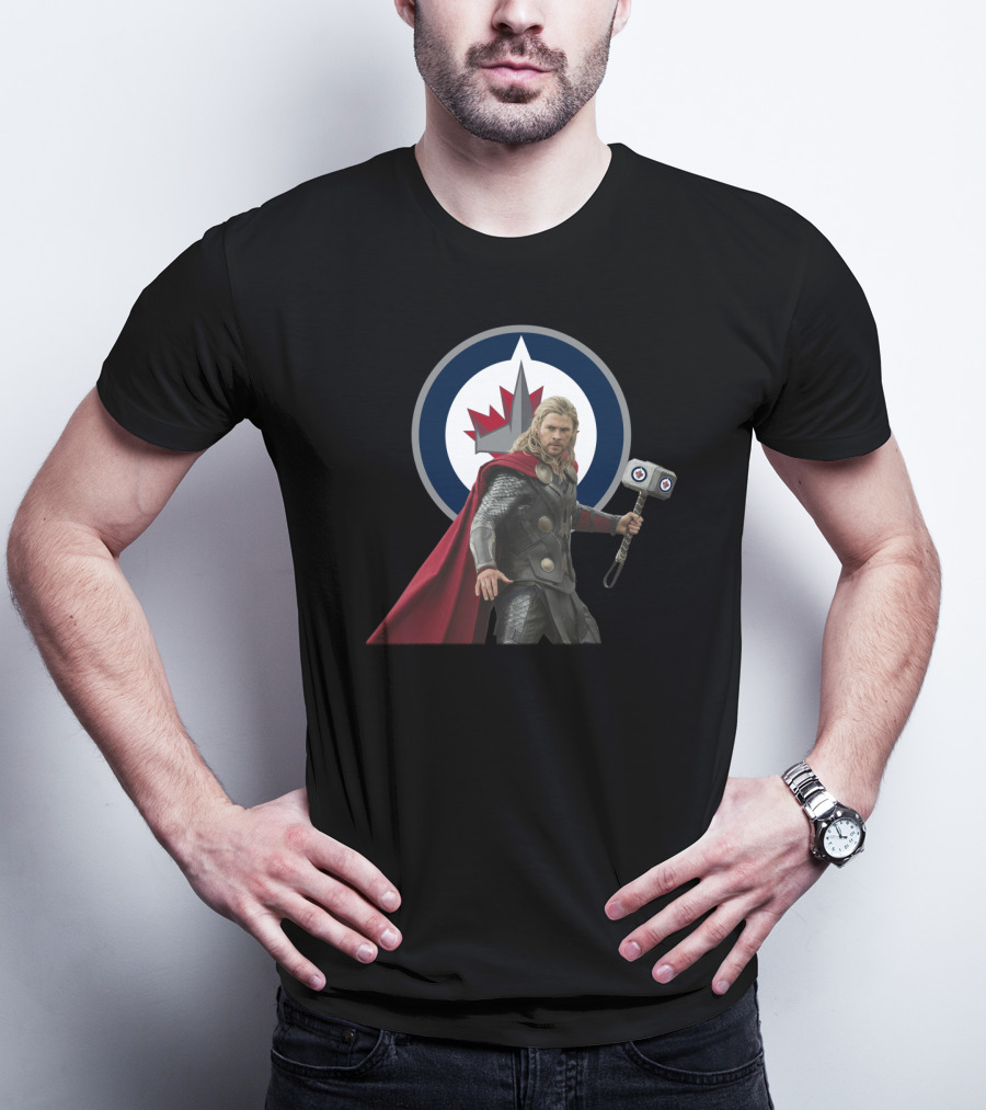 Winnipeg Jets Thor Mashup T-Shirt