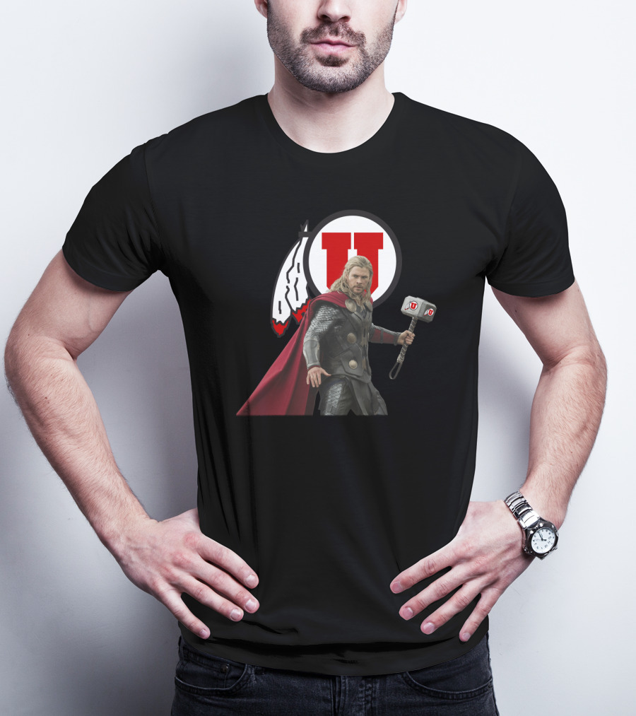 Utah Football U Thor Mjolnir T-Shirt