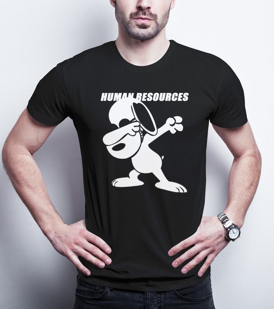 Snoopy Dabbing Human Resources T-Shirt