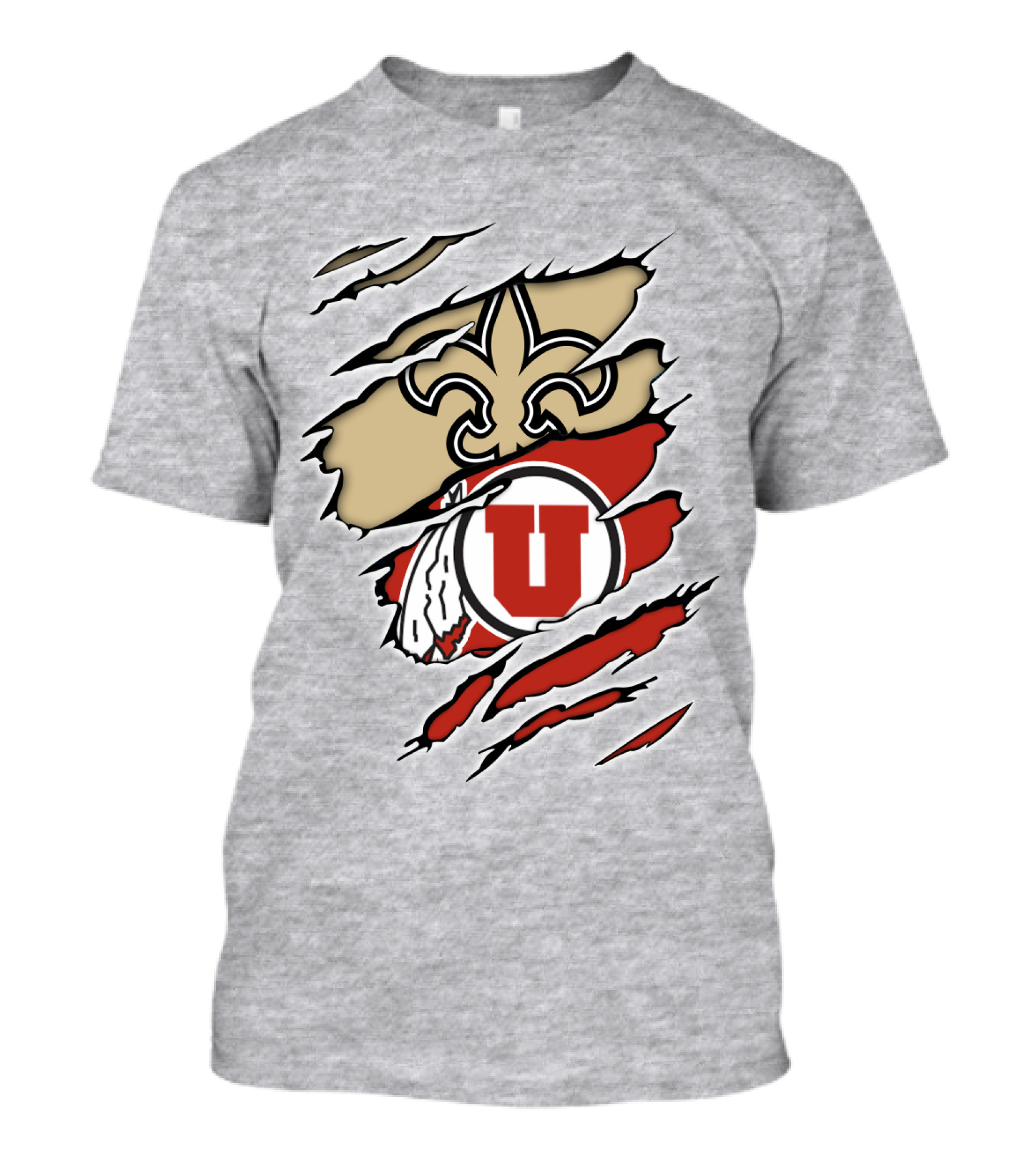 Saints And Utes Logo Fusion T-Shirt
