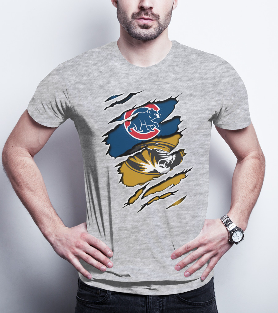 Chicago Cubs Missouri Tigers Mashup T-Shirt