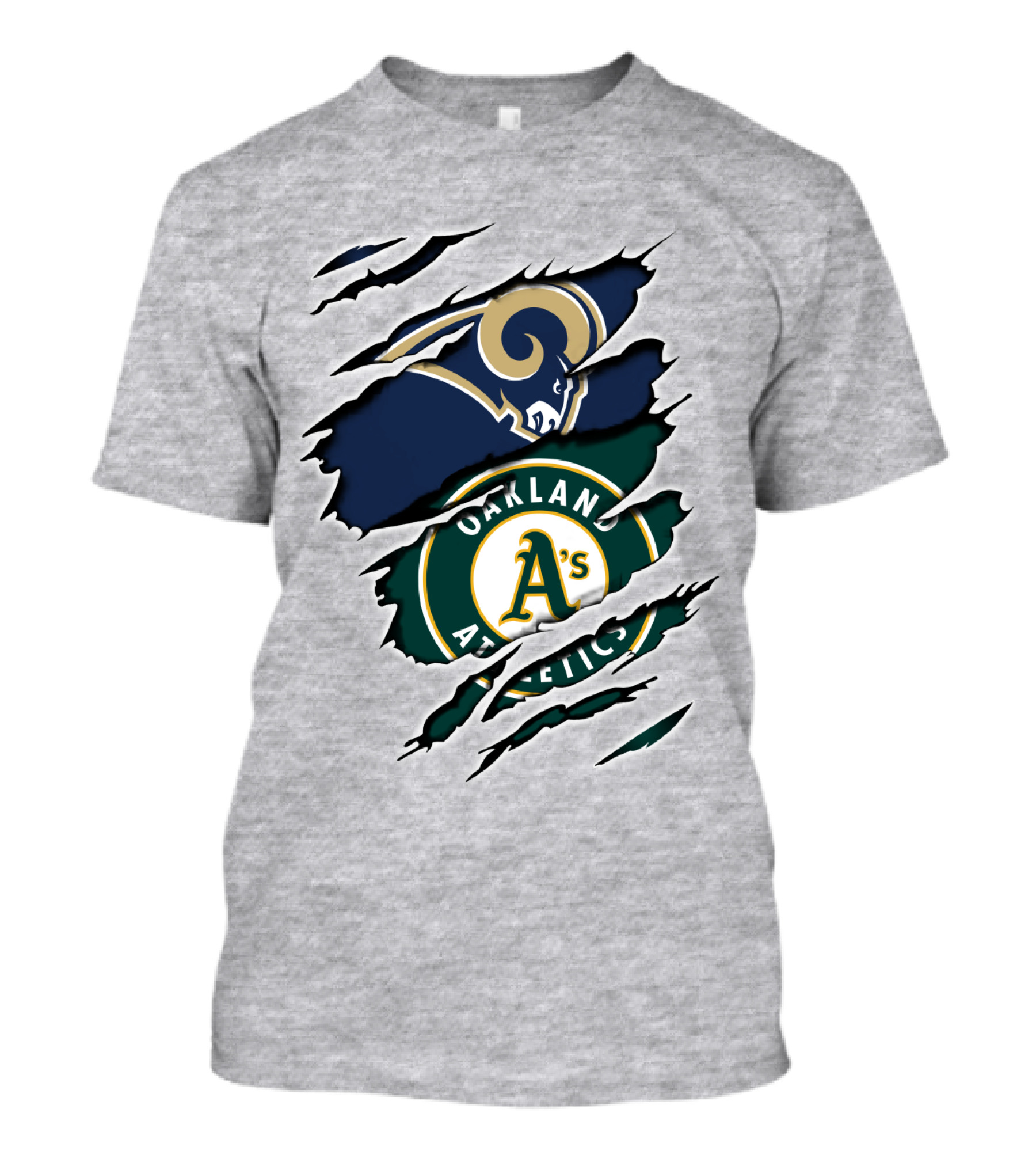 Rams Athletics Oakland A's Logo Clash T-Shirt