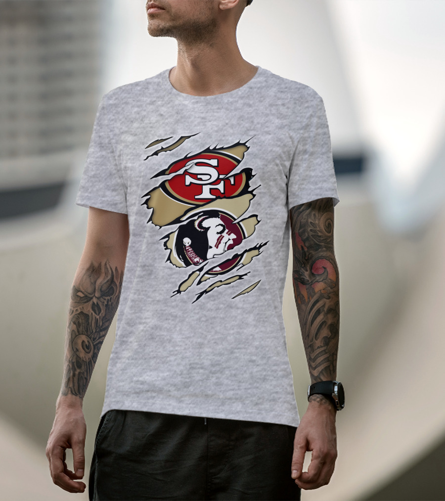49Ers Seminoles SF Logo With Seminole Head T-Shirt