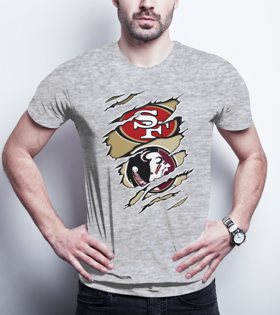 49Ers Seminoles SF Logo With Seminole Head T-Shirt