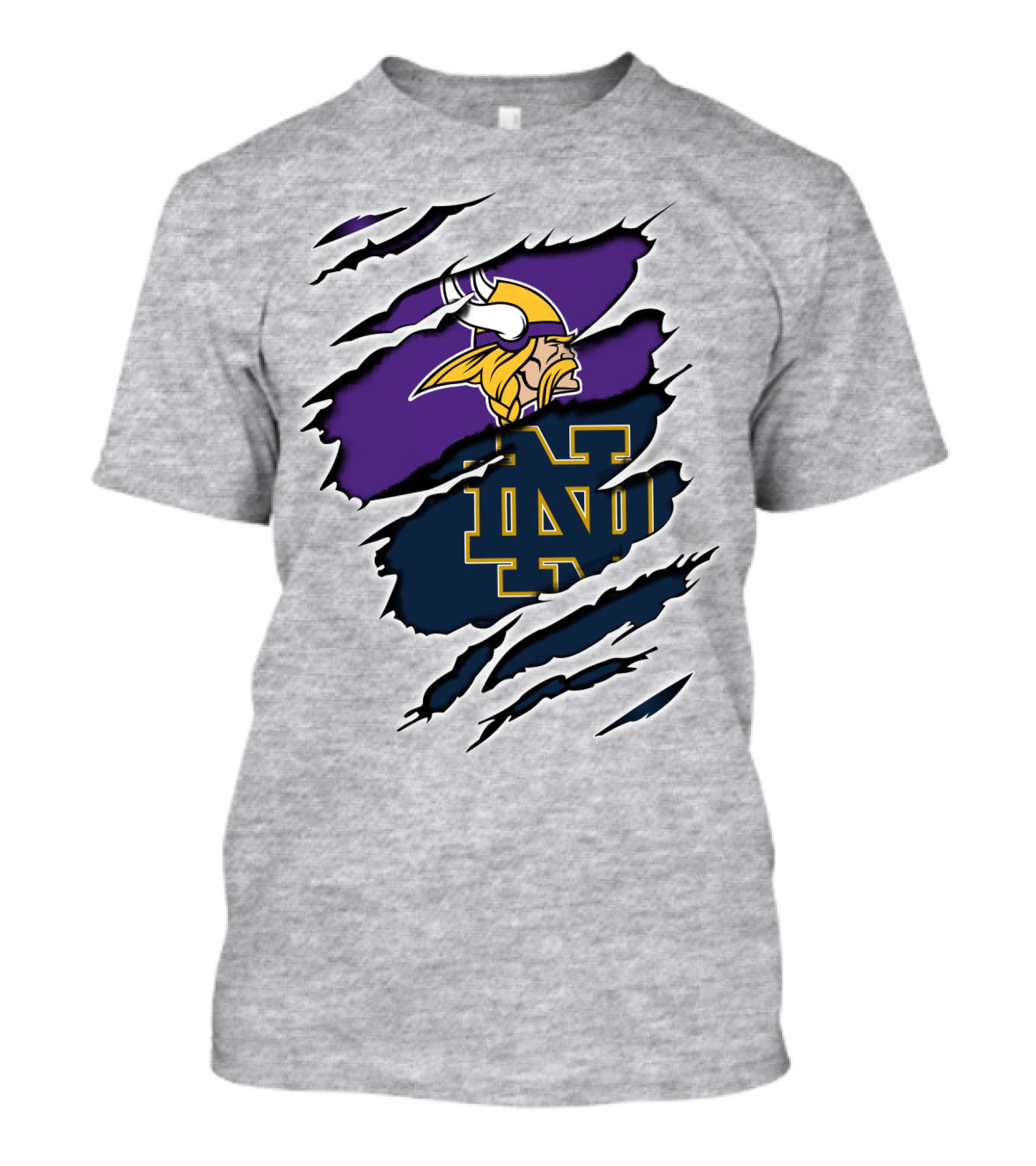 Vikings Notredame Logo Fusion T-Shirt