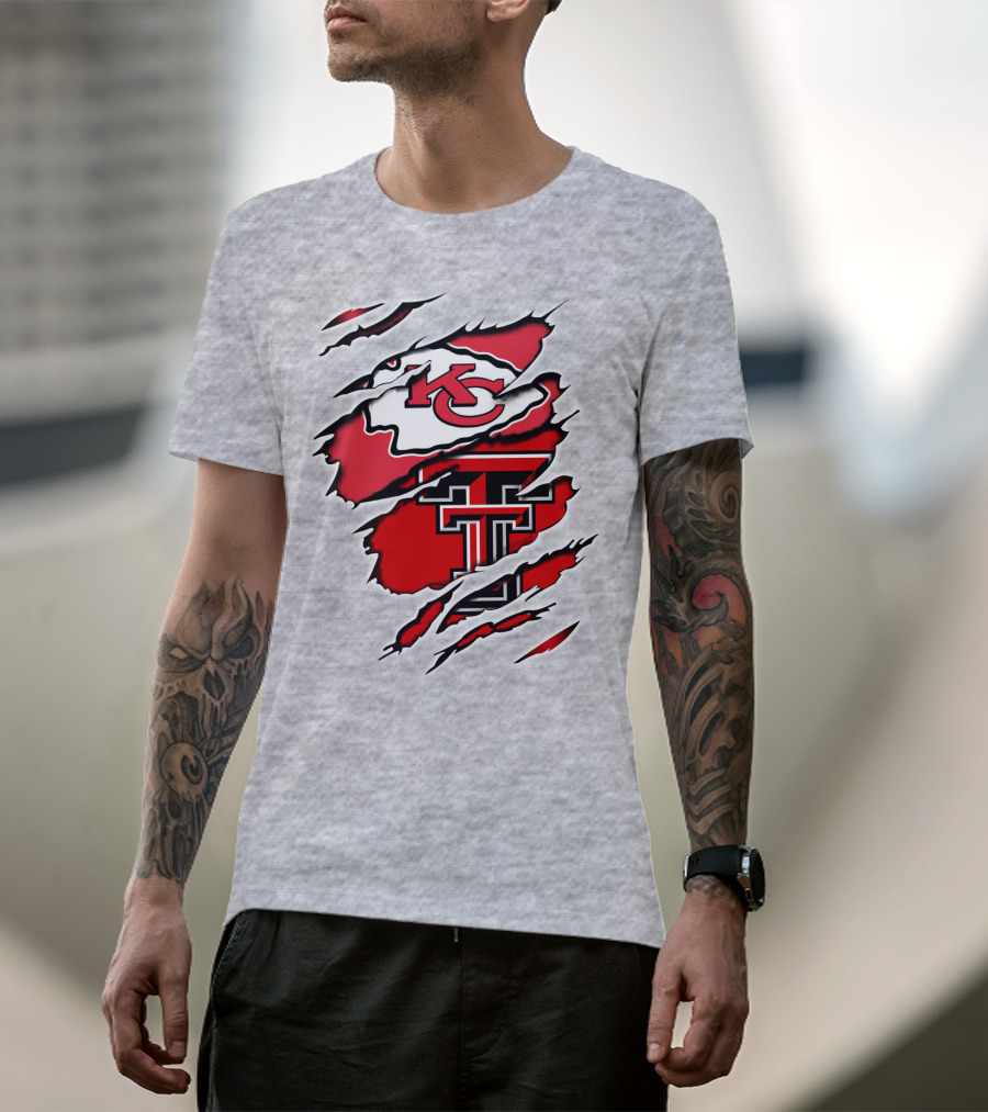 Kansas City Chiefs Texas Tech University Red Raiders Chiefs Texas T-Shirt