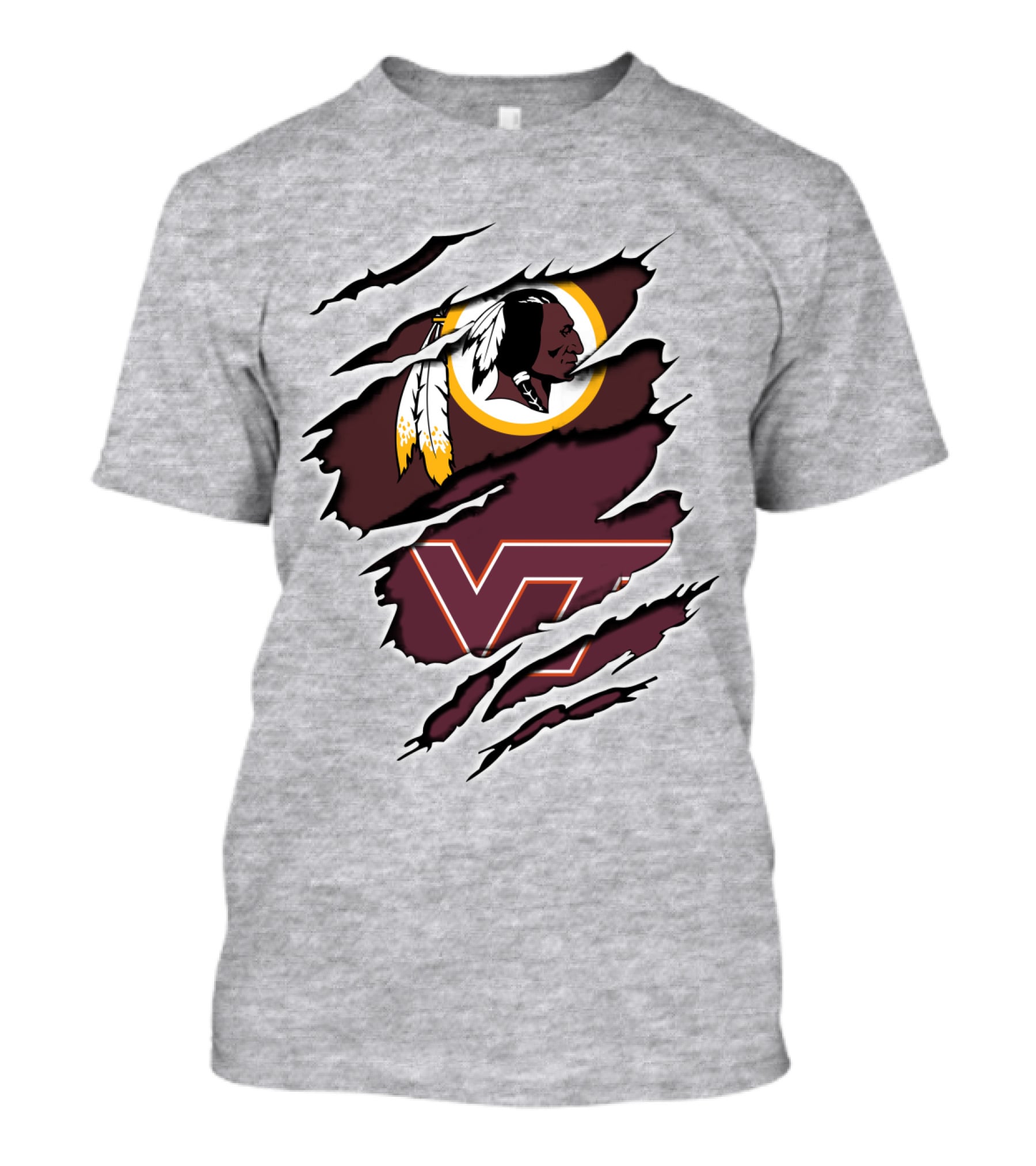 Redskins Hokiers Redskins Hokies Vt T-Shirt