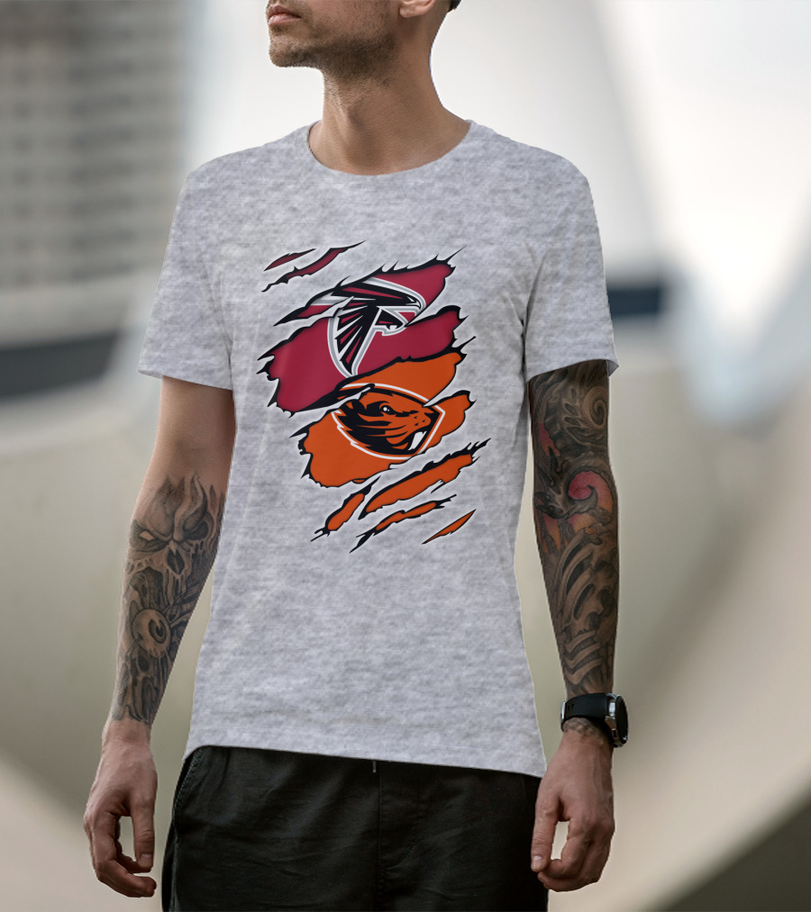 Atlanta Falcons Oregon State Beavers Claw T-Shirt