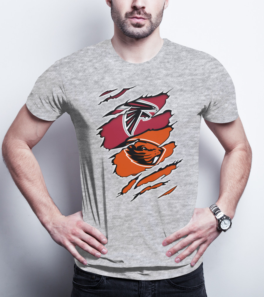 Atlanta Falcons Oregon State Beavers Claw T-Shirt