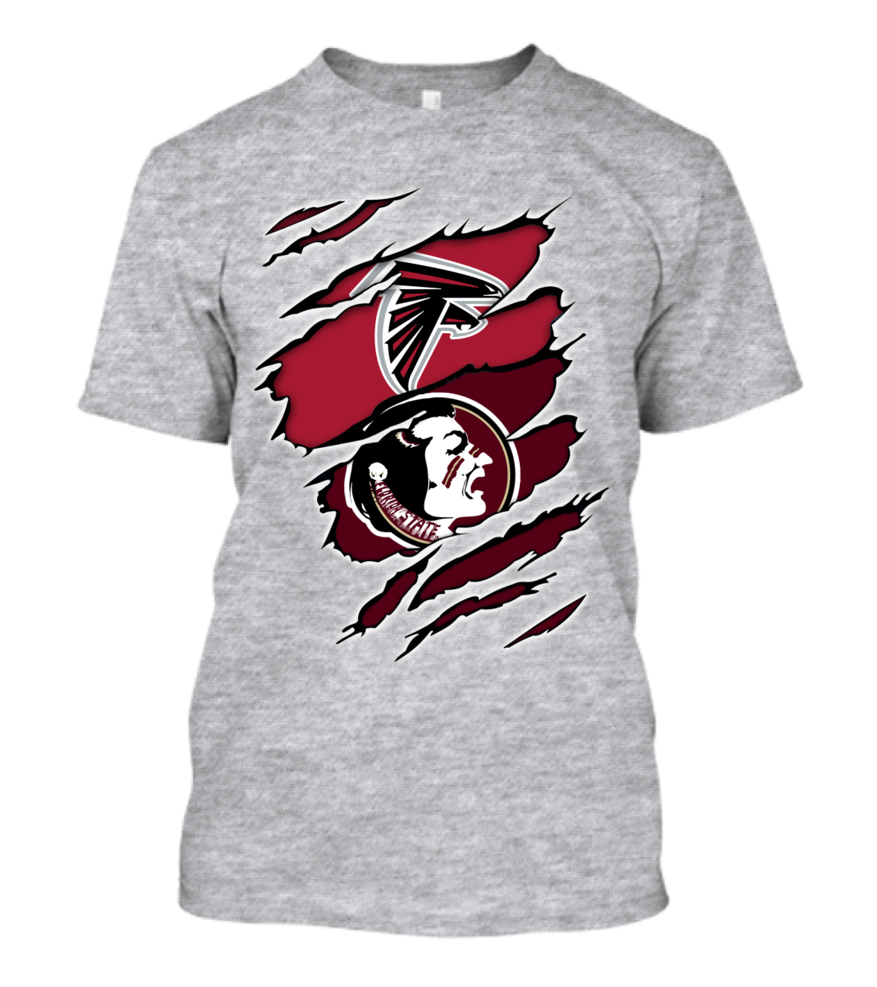 Falcons Seminoles Claw Marks Fan Collaboration T-Shirt