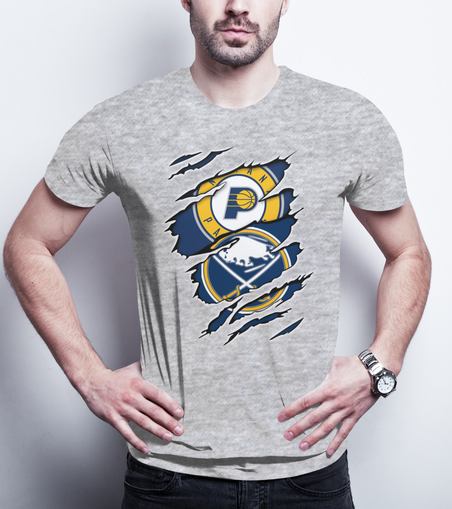 Indiana Pacers Buffalo Sabres Crossover T-Shirt