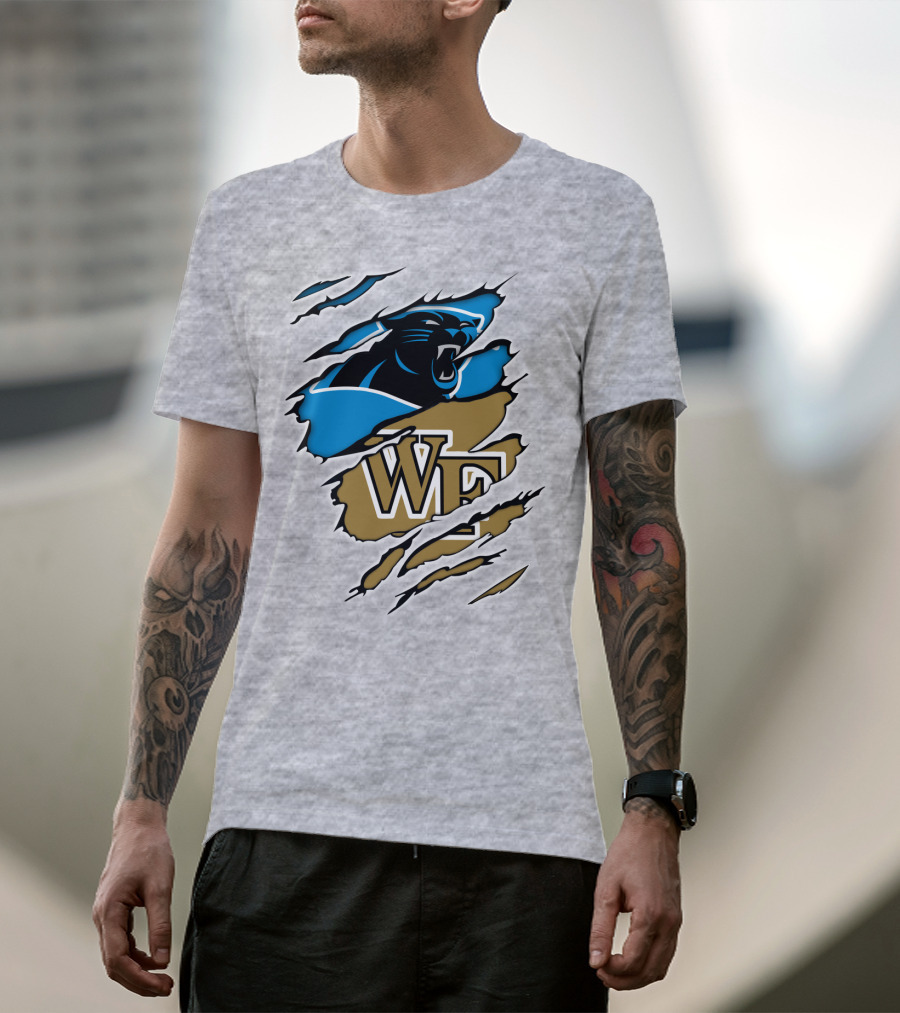 Carolina Panthers Wake Forest WF Scratch T-Shirt