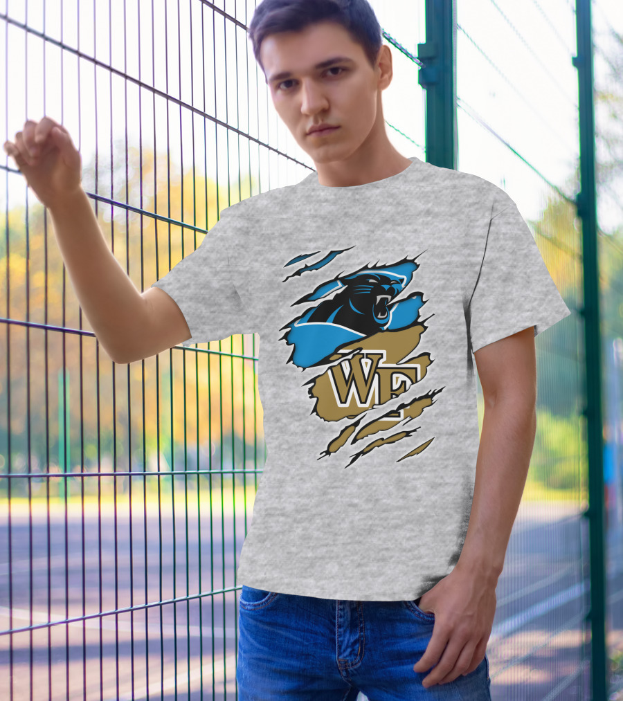 Carolina Panthers Wake Forest WF Scratch T-Shirt