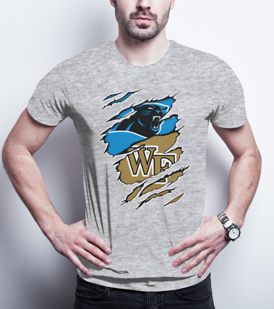 Carolina Panthers Wake Forest WF Scratch T-Shirt
