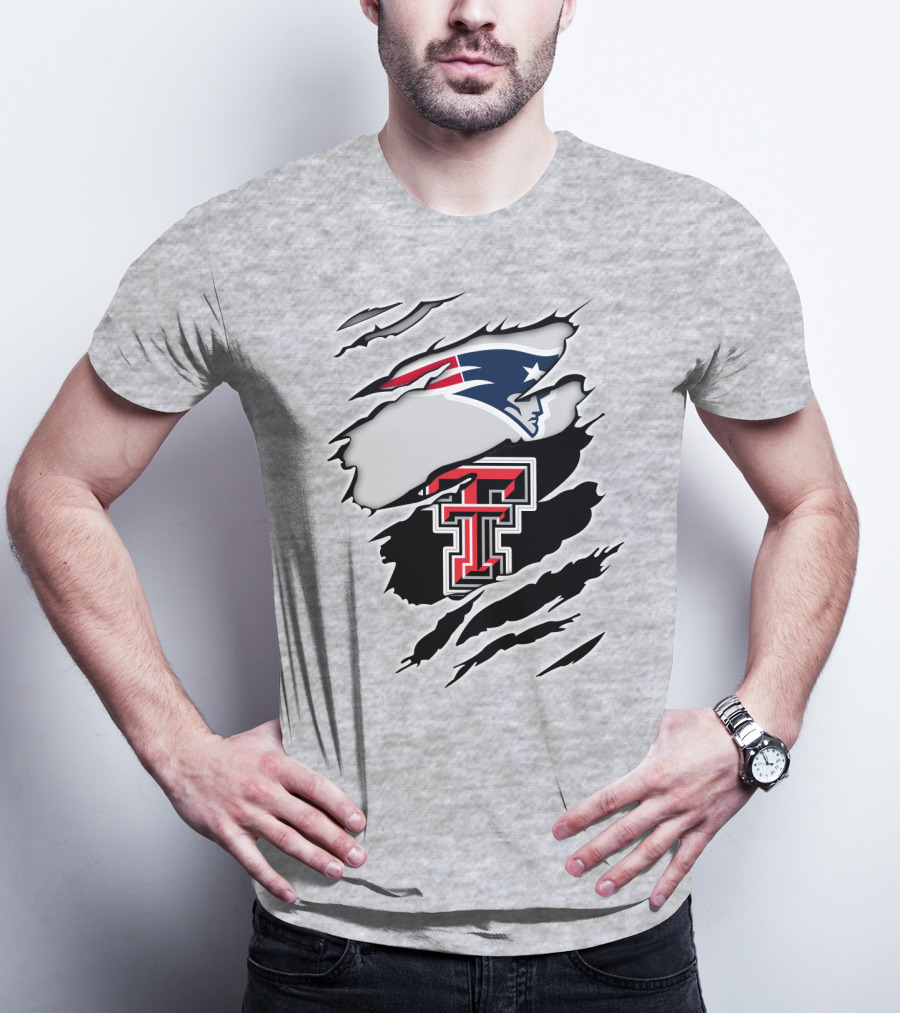 Patriots Texas Tech Double T Logo Fusion T-Shirt