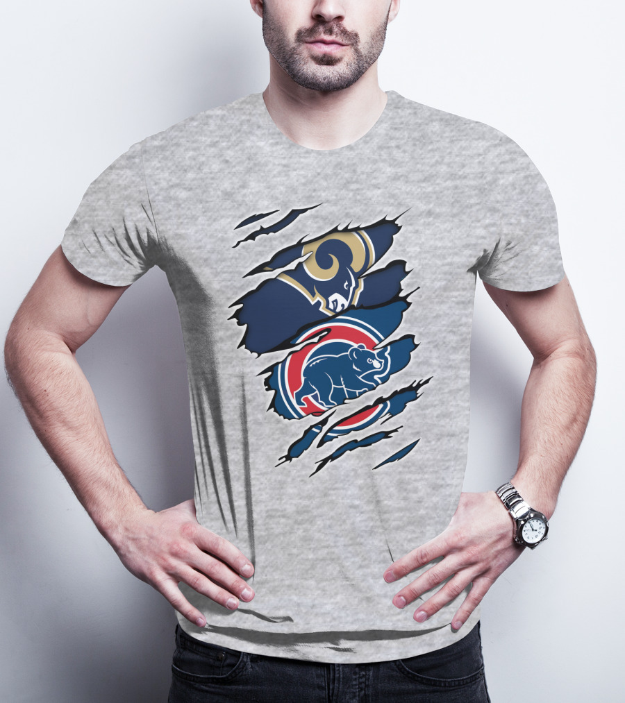 Rams Cubs Logo Mashup T-Shirt