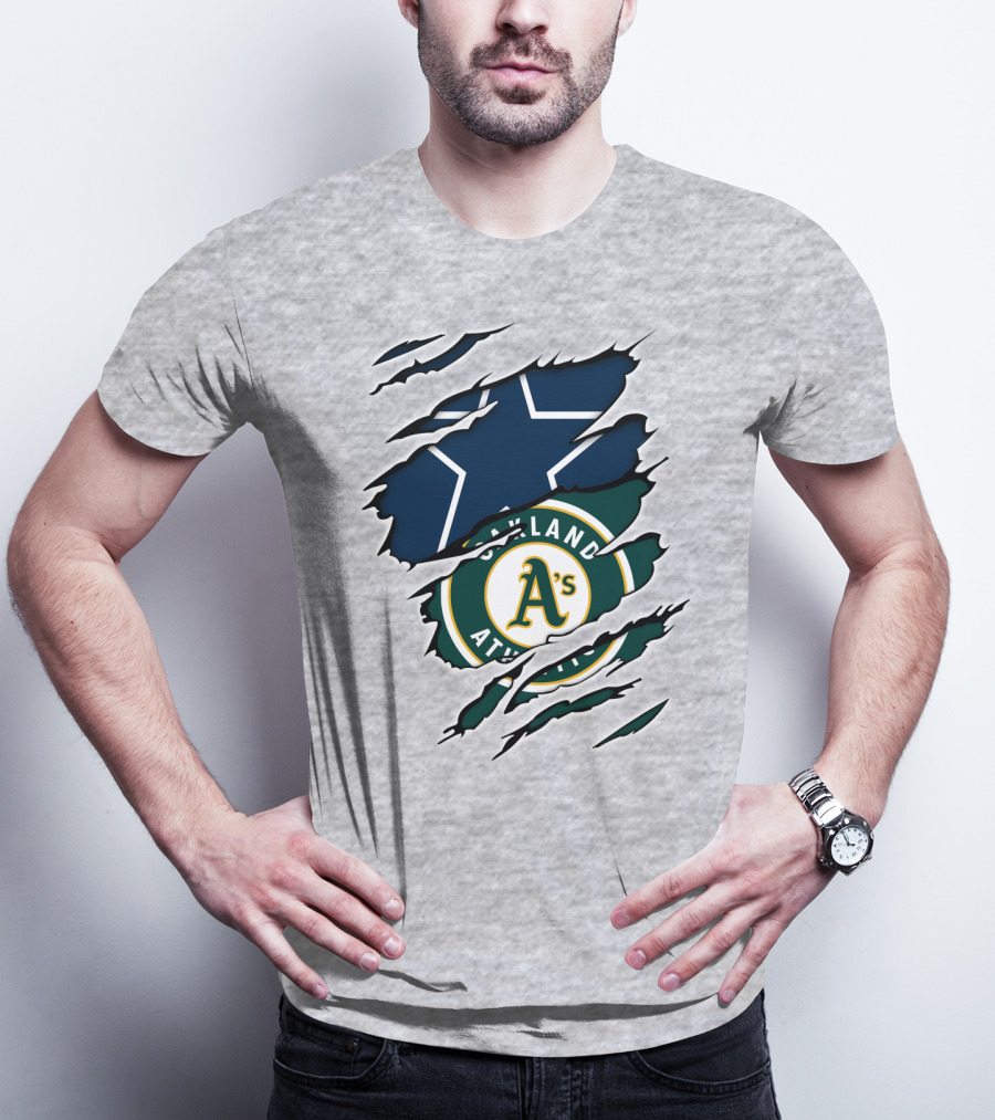 Oakland Athletics Cowboys Star Burst T-Shirt