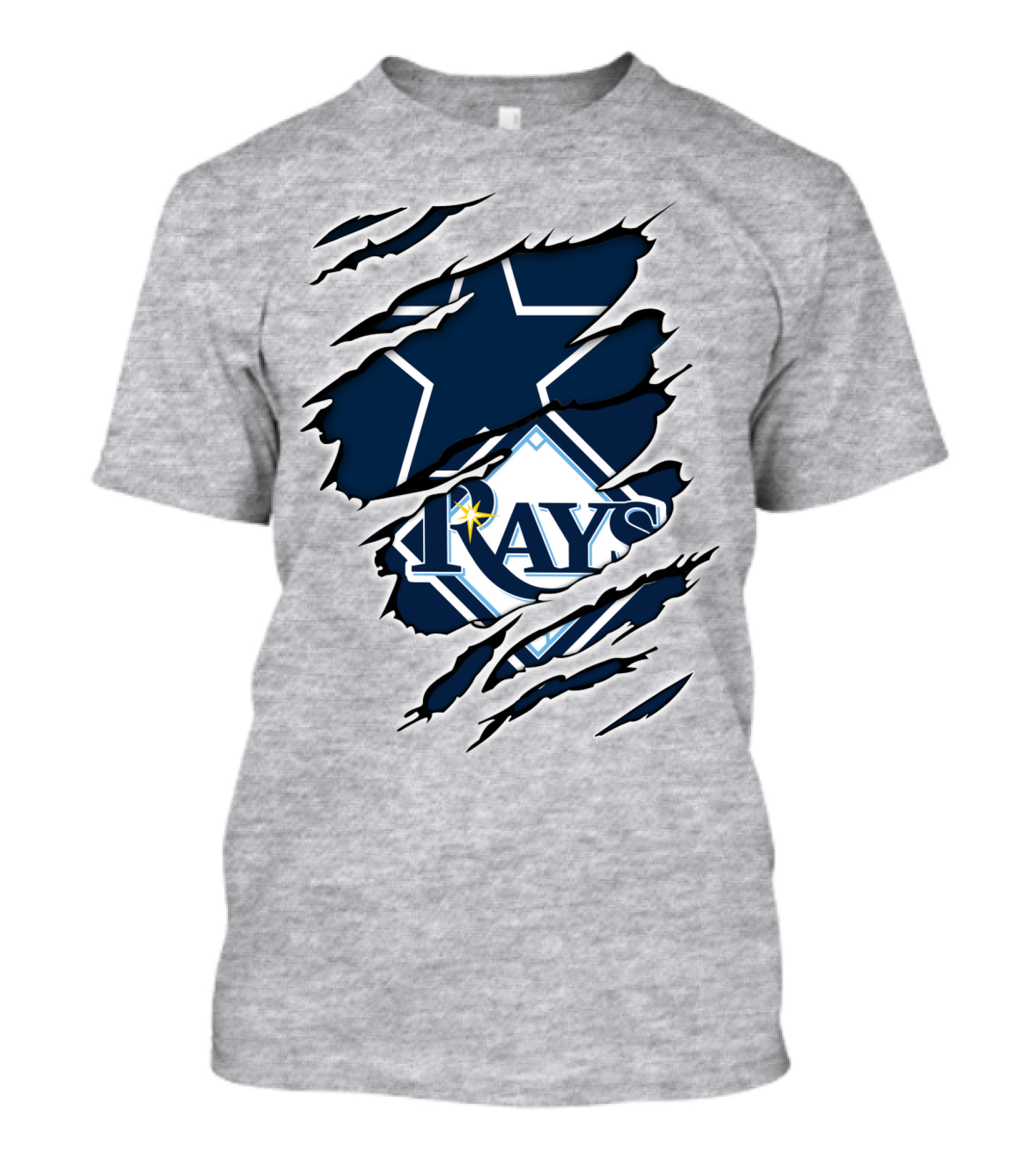 Cowboys Rays Star Tear T-Shirt