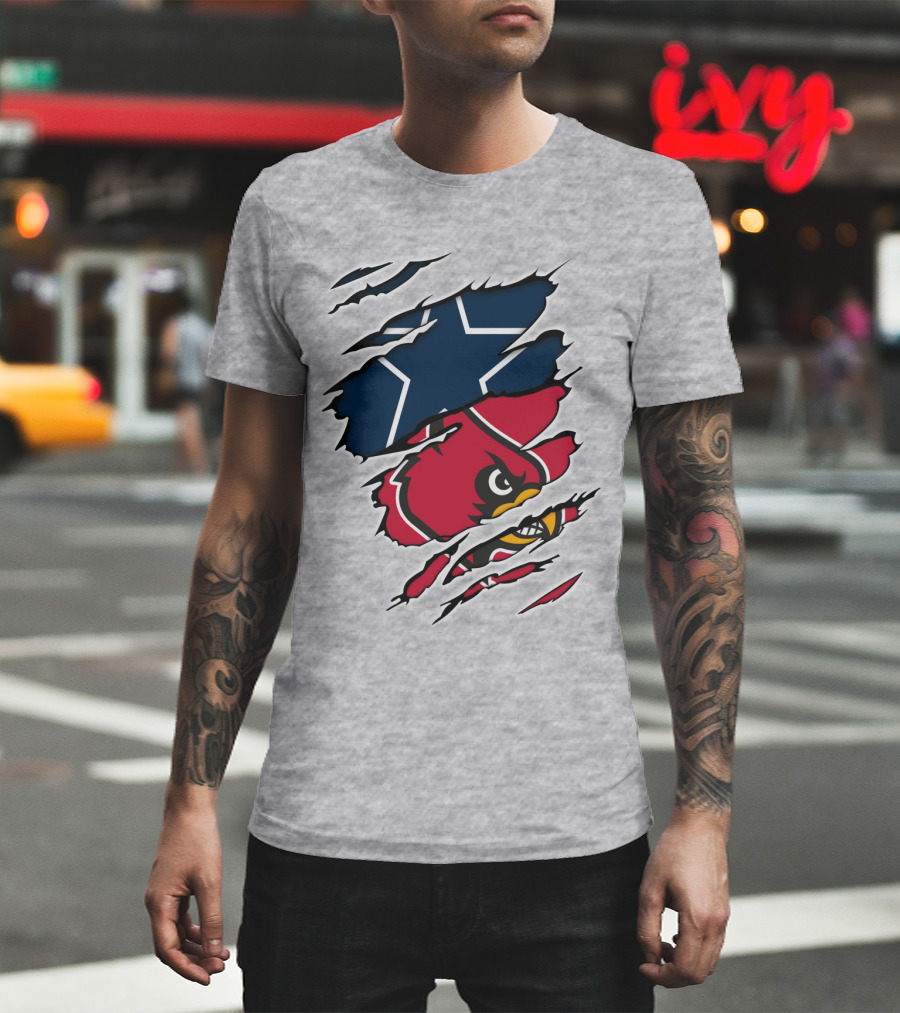 Cowboys Louisville Cardinals Tech Cowboys T-Shirt