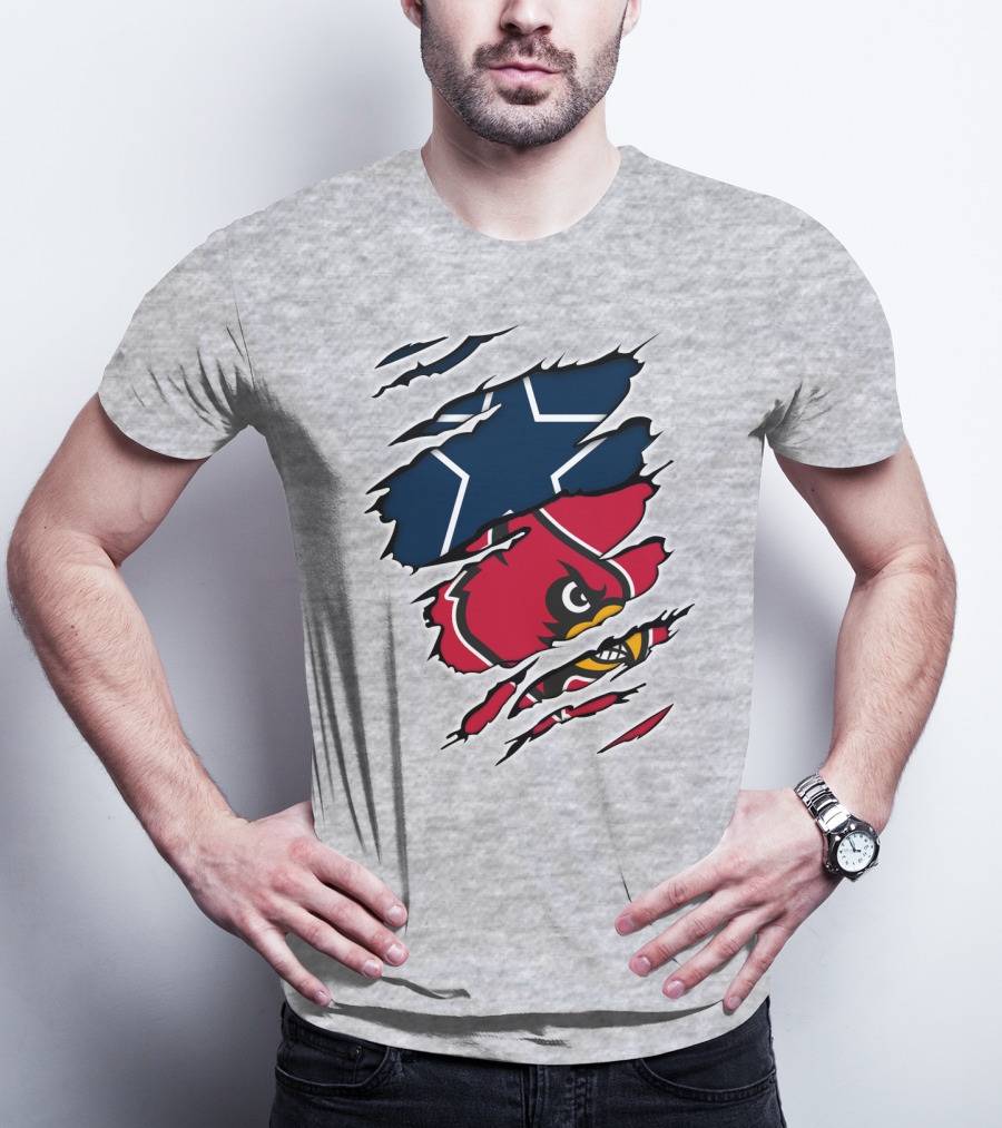 Cowboys Louisville Cardinals Tech Cowboys T-Shirt