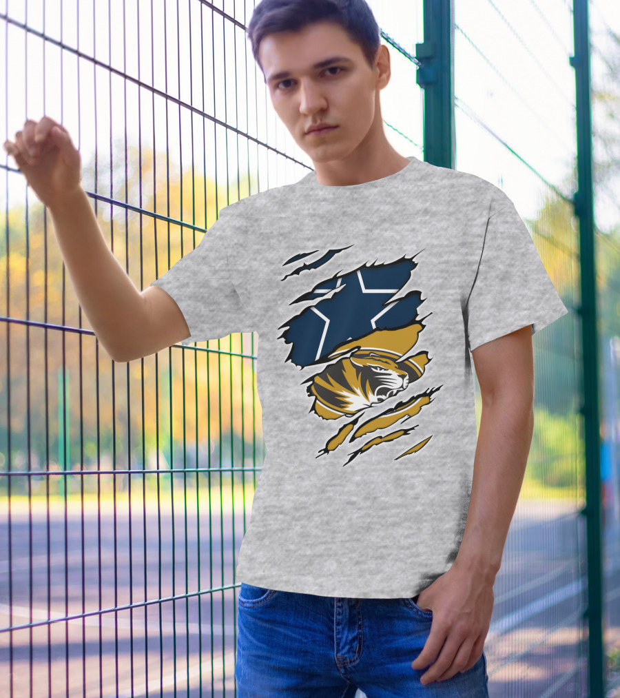 Cowboys Missouri Cowboys Tiger Stripe Star T-Shirt