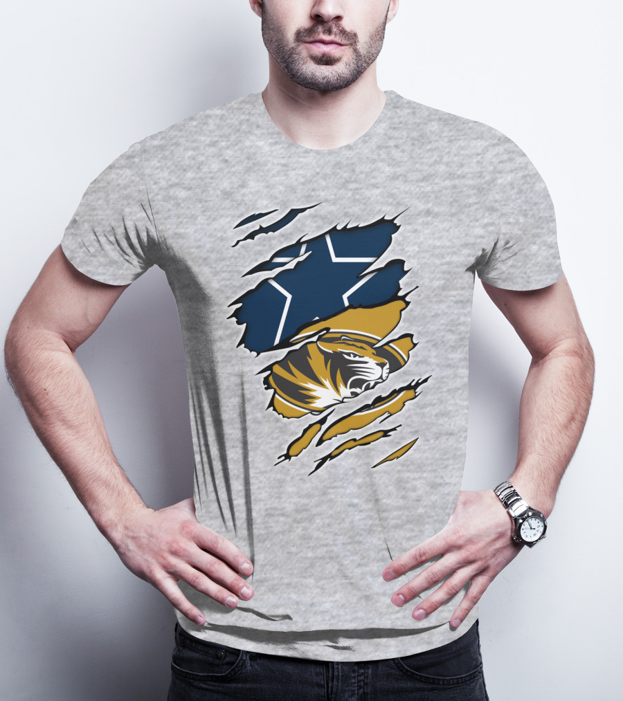 Cowboys Missouri Cowboys Tiger Stripe Star T-Shirt
