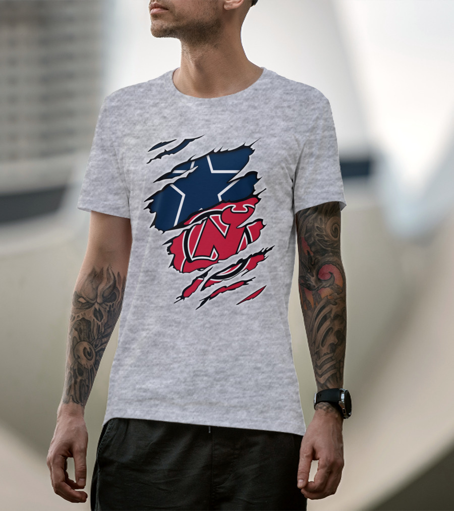 Dallas Cowboys New Jersey Devils Fusion T-Shirt