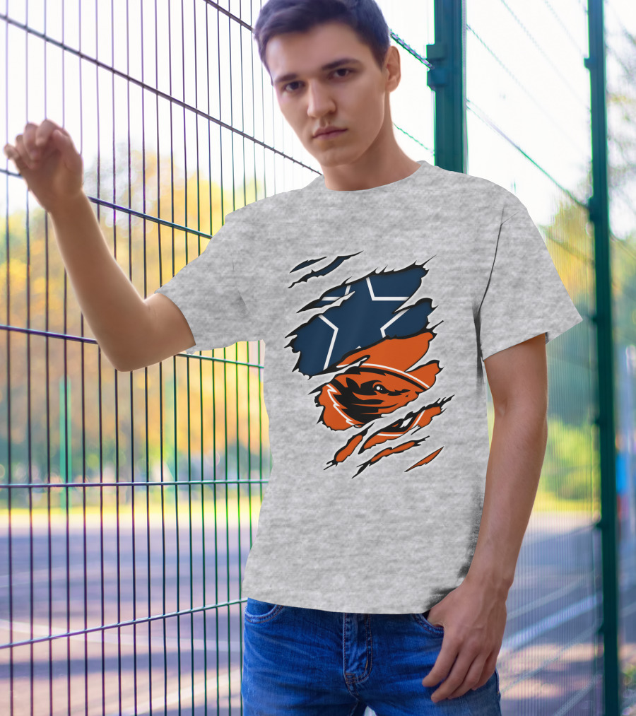 Cowboys Oregon State Beavers Cowboys Star T-Shirt
