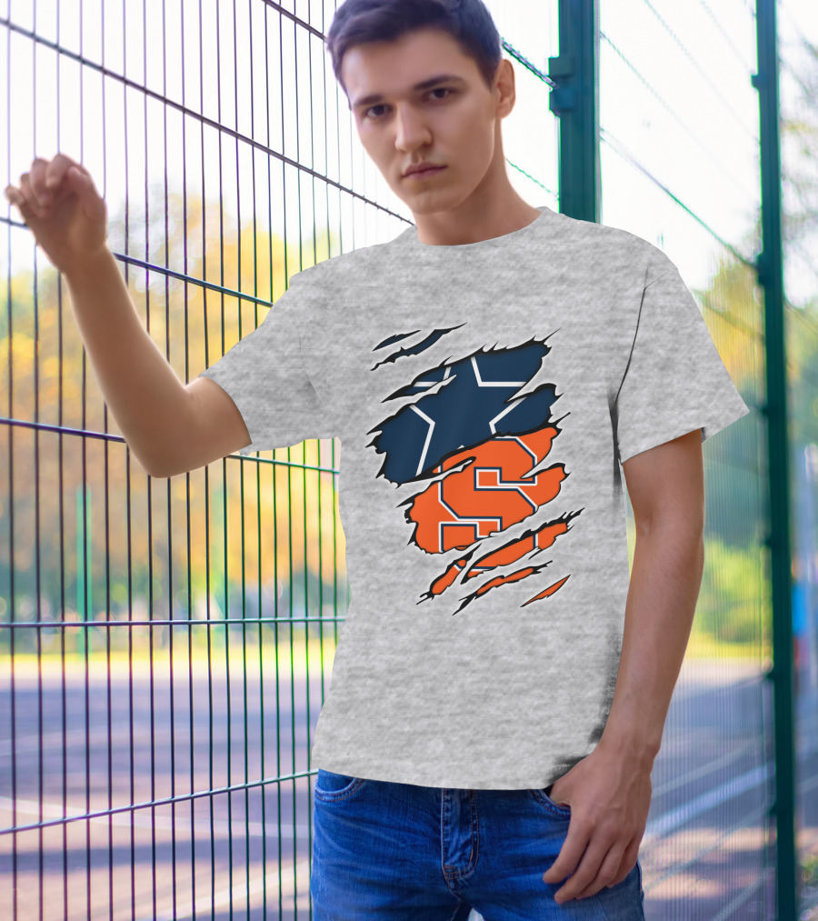 Syracuse Cowboys Star Torn Layers T-Shirt