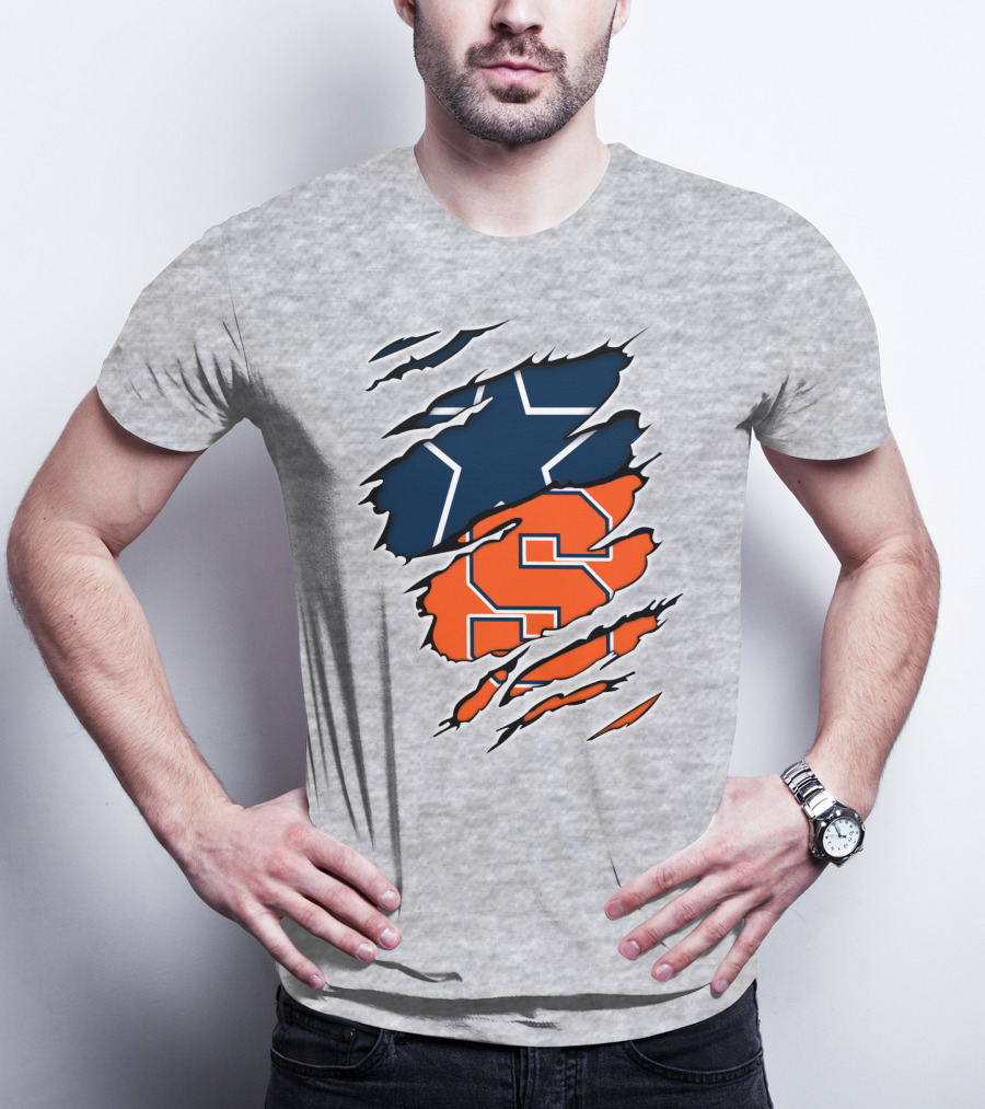 Syracuse Cowboys Star Torn Layers T-Shirt