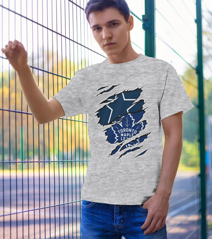 Cowboys Toronto Maple Leafs Cowboys Star Ripped T-Shirt