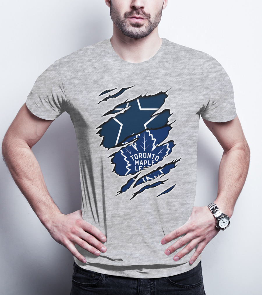Cowboys Toronto Maple Leafs Cowboys Star Ripped T-Shirt