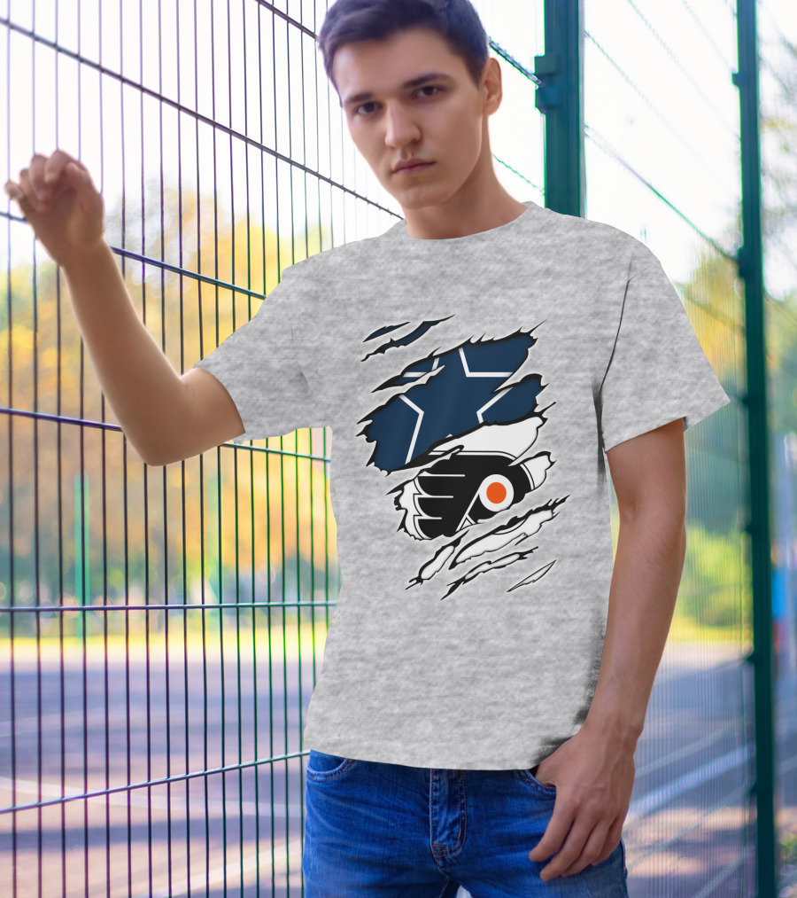 Cowboys Flyers Cowboys Logos Blend T-Shirt